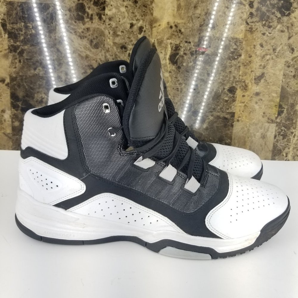 Mens Adidas Adiprene + High Top Sneakers Black Gra - Gem